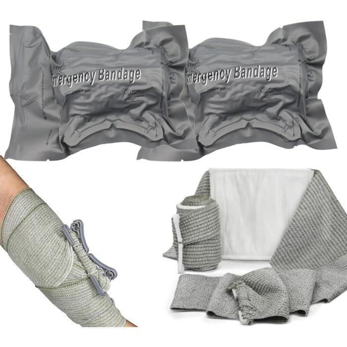 2 Pièces Bandage Israélien, Pansement Israelien Compression Premiers ...
