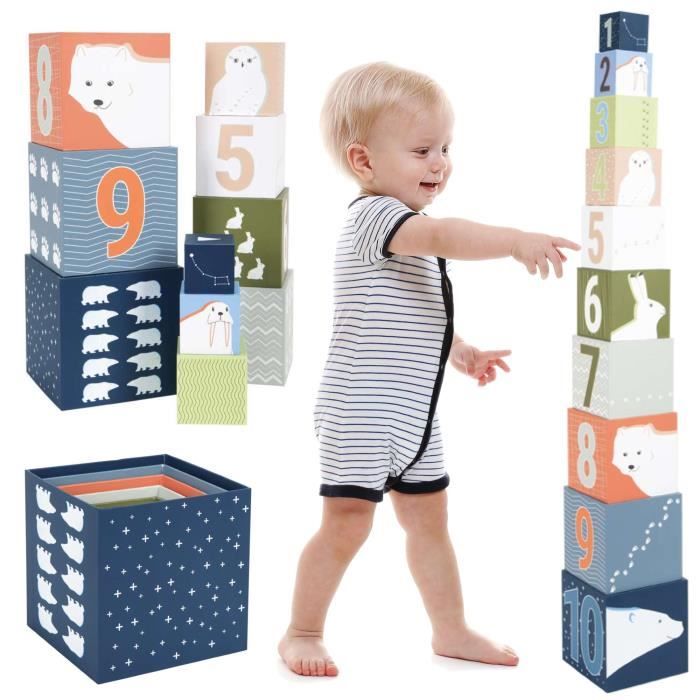 Boîtes à empiler animaux chiffres Arctique - Cdiscount Jeux - Jouets