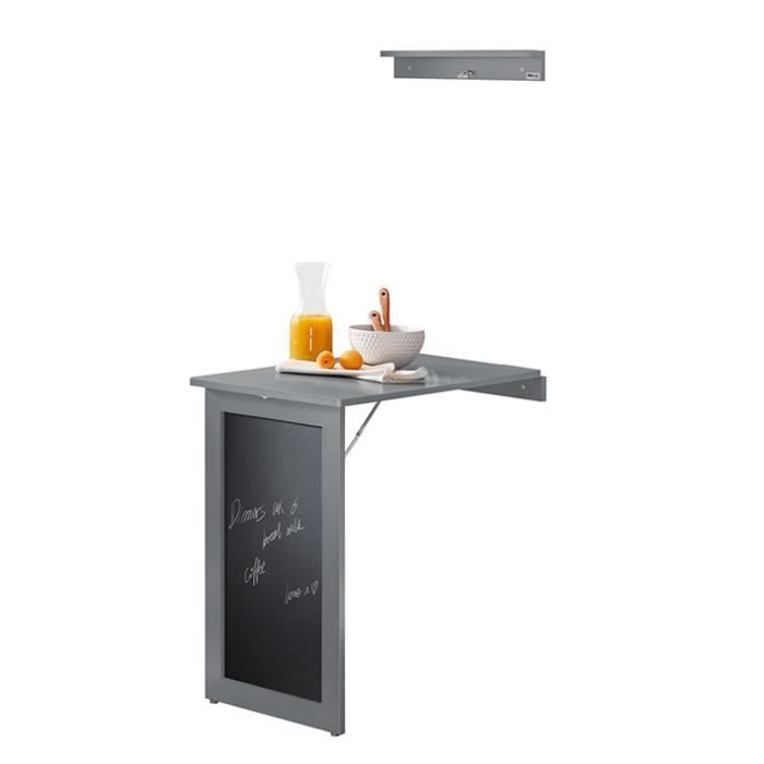 Table Murale Pliable FWT20-HG SoBuy Table Rabattable avec Mémo Board ...
