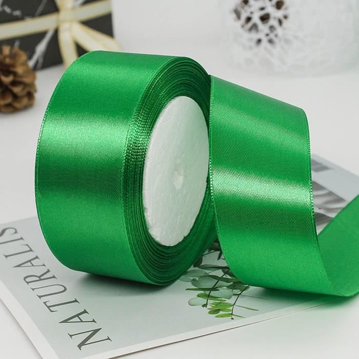 Ruban De Satin Vert De 40 Mm, 22 Mètres De Long, Parfait Pour La ...