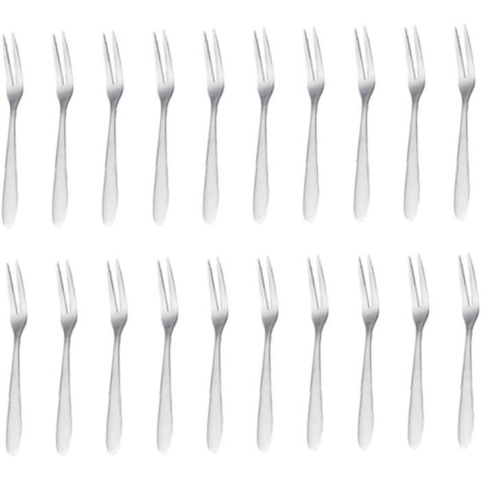 Fourchette de table à 2 dents en acier inoxydable, choix de fruits ...