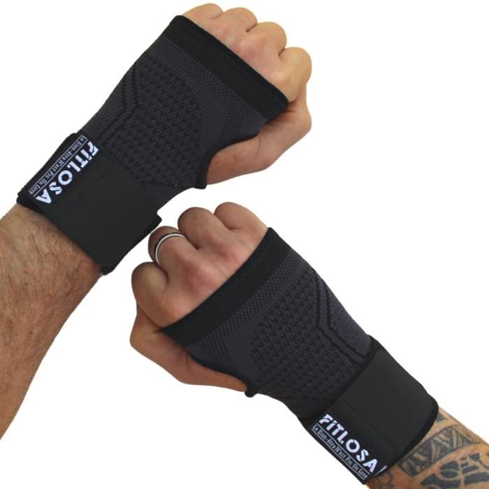 2 Set | Attelle Poignet Sport | Protège Musculation | Respirante ...