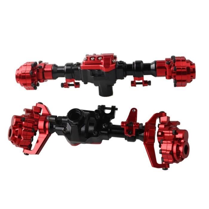 2PCS Essieu de Pont en Métal de Voiture RC pour pour -4 1/10 Chenilles ...