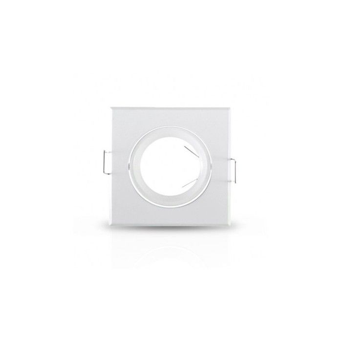 Support de spot LED - Noname - 84mm - Orientable - Métal - Blanc laqué ...