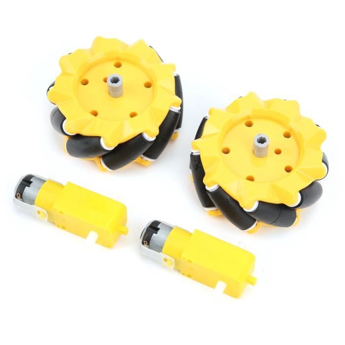 YOSOO Roue Mécanum Roue de Voiture de Robot Intelligent, Roue Mecanum ...