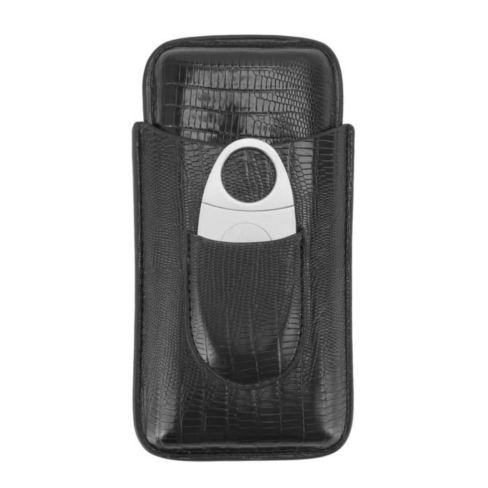 CET-YOSOO Étui en cuir pour cigares Porte-cigares portable de voyage ...