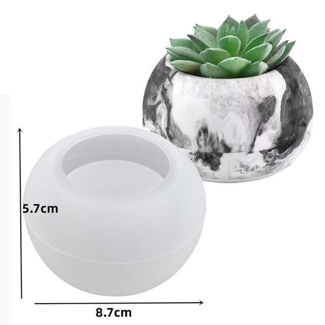 Moule en siliconeMold 016--Moule en silicone pour pot de fleur à motif ...