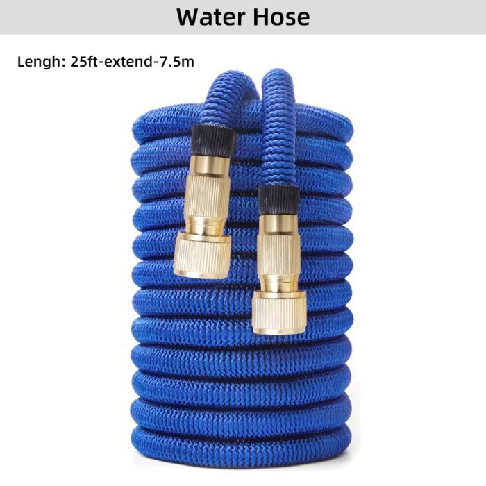 TUYAU - BUSE - ACCESSOIRE DE BUSE,25ft water hose--Tuyau'arrosage de jardin extensible, Flexible ...