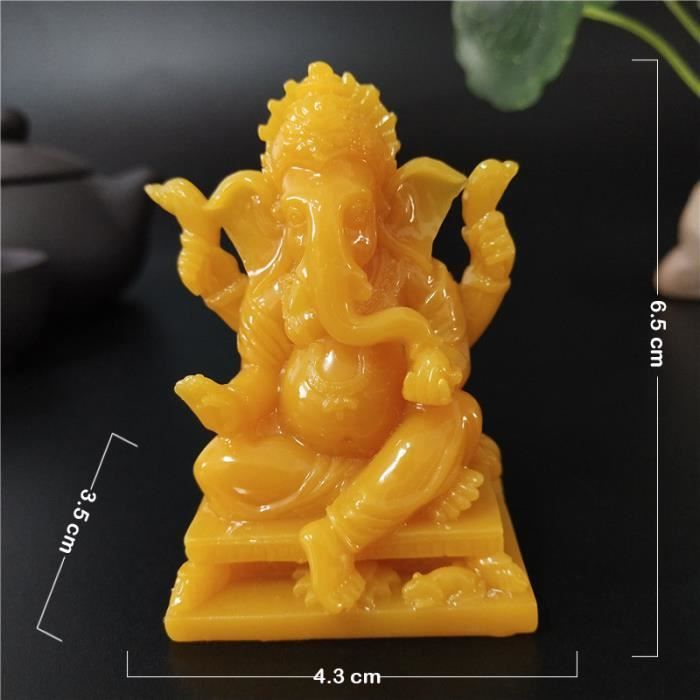 STATUETTE,Orange--Statue de bouddha seigneur Ganesha, éléphant ...