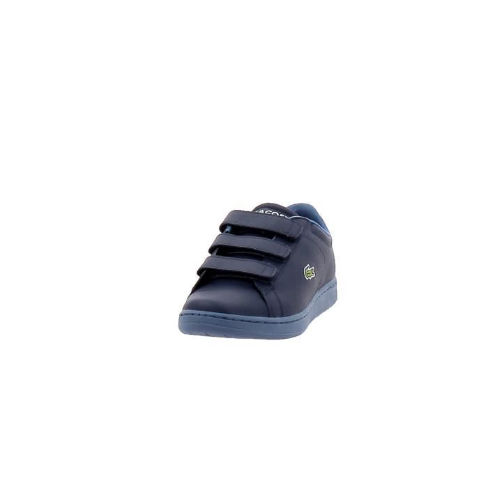 Basket Lacoste CARNABY EVO STRAP 119 1 SUJ Junior Ref. 37SUJ0005NV1 Bleu Cdiscount Chaussures