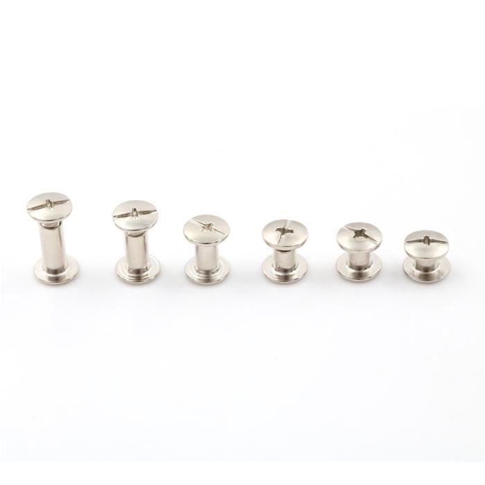 M5 6mm -Vis Chicago 10 paires-lot 12mm-10mm-8mm-6mm-5mm-4mm, vis à bout ...