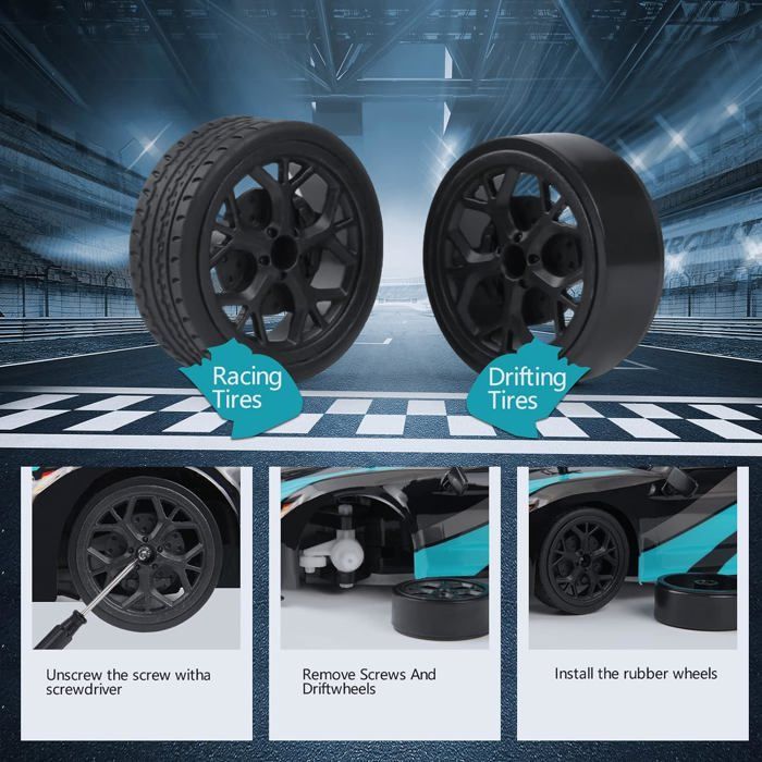 Voiture Telecommandé Rc Drift 1:14 25 Km/H 4Wd Rc Monster Truck 2.4 Ghz Voiture Radiocommandée ...