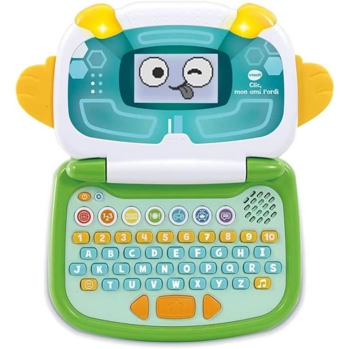 Ordinateur éducatif VTECH Clic, mon Ami l'Ordi - Vert pour enfant de 3 ...