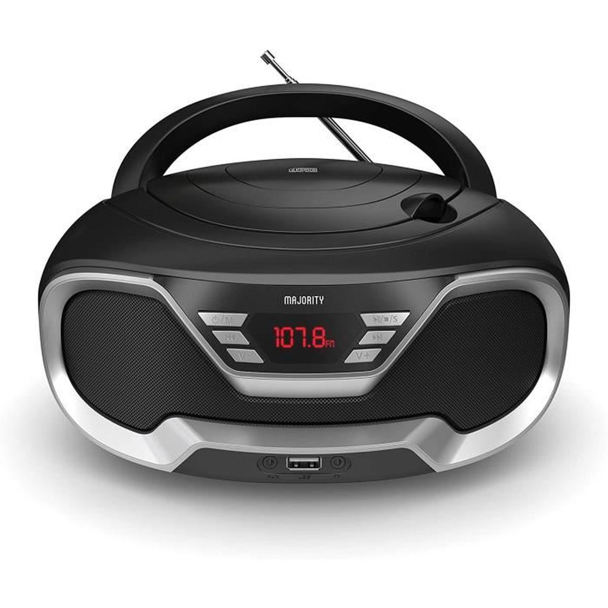 Majority Eaton – Poste Radio CD Portable avec Bluetooth, Radio FM ...