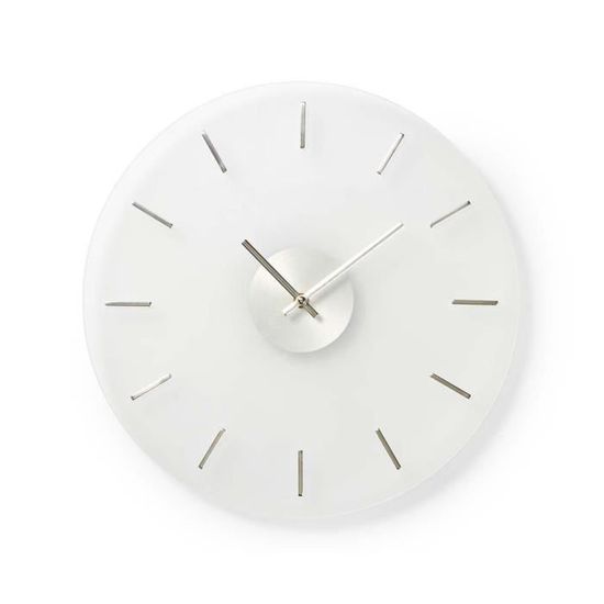 NEDIS Horloge murale circulaire - Ø 30 cm - Style Elégant - Verre ...