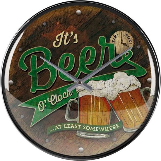 Horloge Rétro, Beer O' Clock–Idée De Cadeau Pour Fans De Bière ...