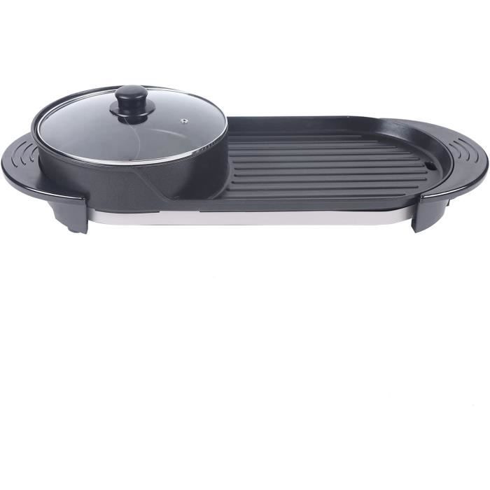 Hot Pot & Bbq 2 En 1 Grill Électrique Portatif, Gril Électrique ...