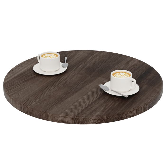 Plateau table rond 60 cm bois massif Naturel 28 mm pour table basse ou ...