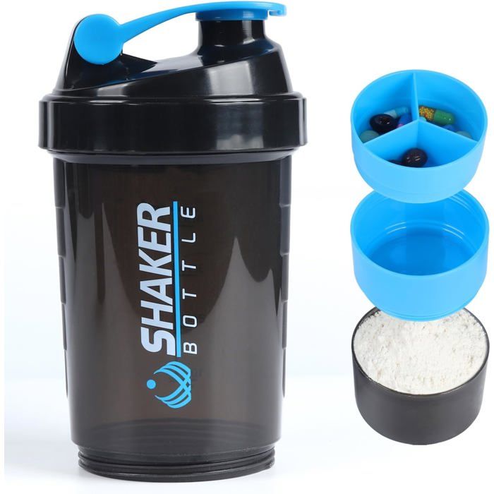 VIGIND Shaker à protéines 500ml,Bouteille shaker pour protéines,shaker ...