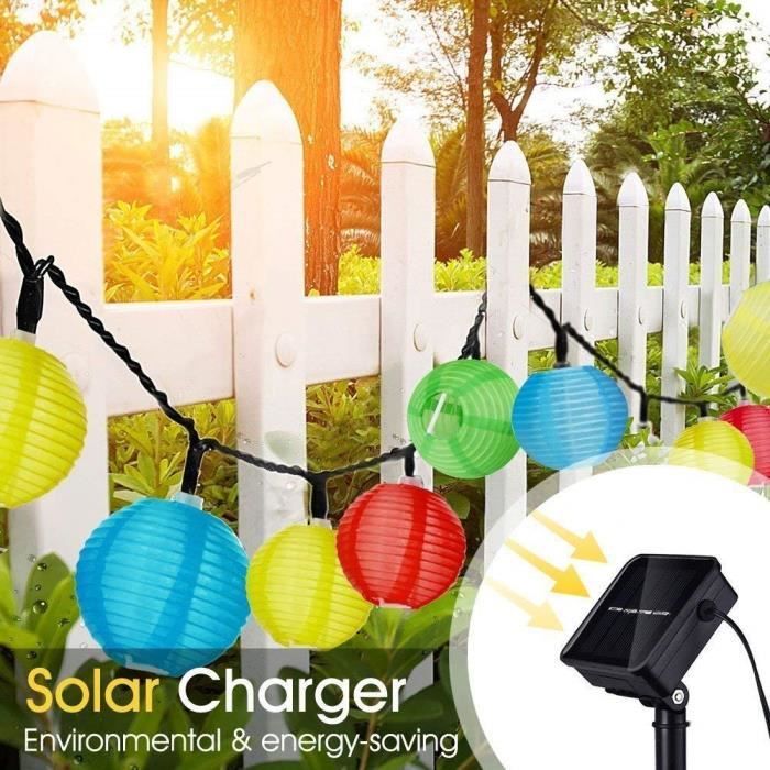 Lanternes solaires, Lanterne chinoise chinoise de jardin de lumières solaires extérieures ...