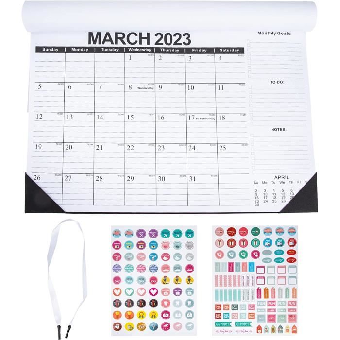 Tableau mural de planification Monthly Planer - Manuel de planification ...
