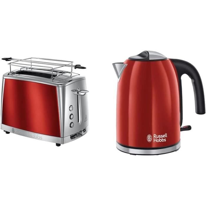 Toaster Grille-Pain, Cuisson Rapide, Contrôle Brunissage, Rouge ...