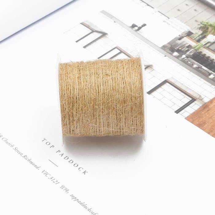 Rouleau de ficelle de Jute naturelle, 5-15M-rouleau, cordes de ligne de ...