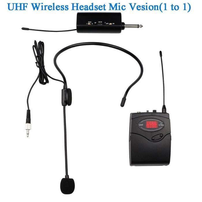 Microphone professionnel sans fil UHF à Clip métallique caché à la ...