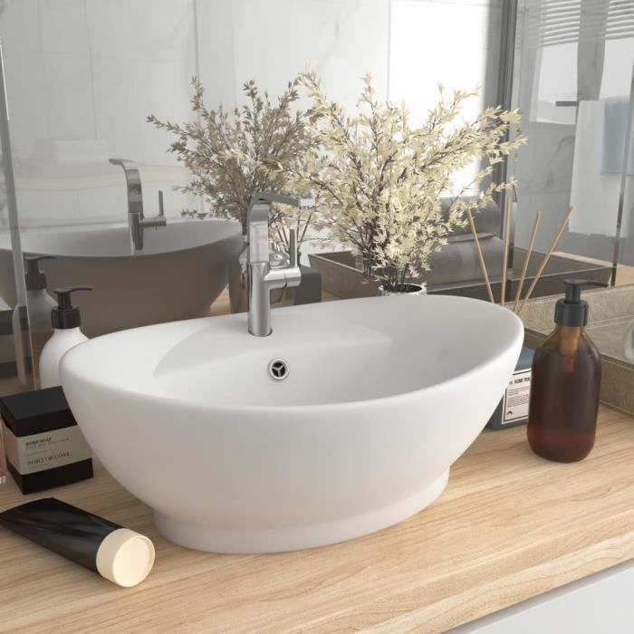 Lavabo ovale de luxe Lavabo à poser Lavabo salle de bain Vasque à poser ...