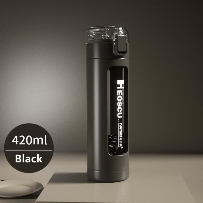 Gourde,gourde enfant gourde kawaii bouteille en verre tasse kawaii Bouteille d'eau Double ...