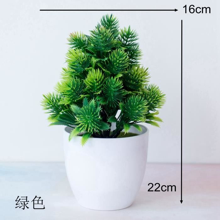 Arbre de pin artificiel vert Monstera herbe perse Eucalyptus plantes ...