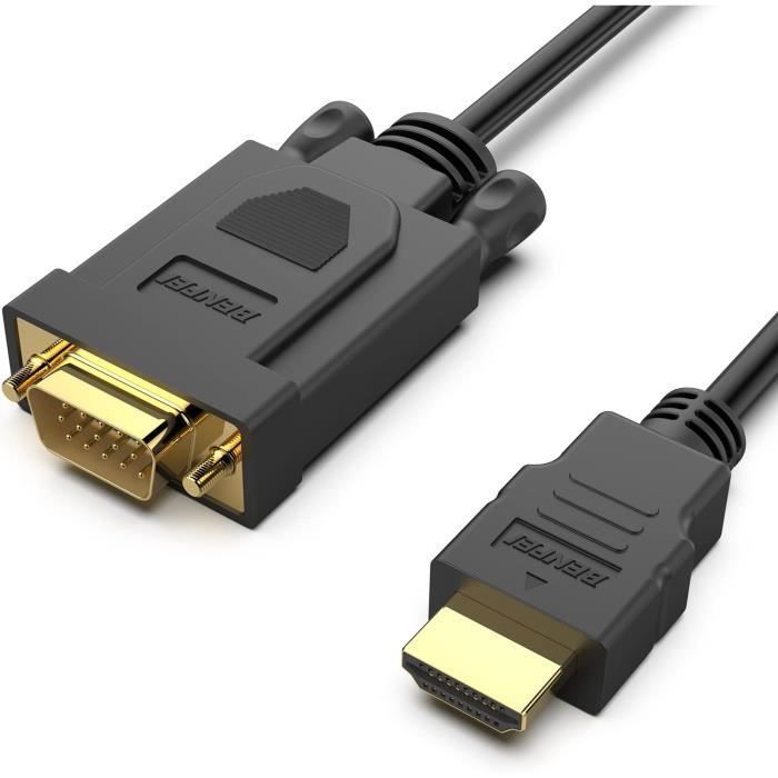 Câble HDMI vers VGA - BENFEI - 1,8M - Unidirectionnel - Résolution ...
