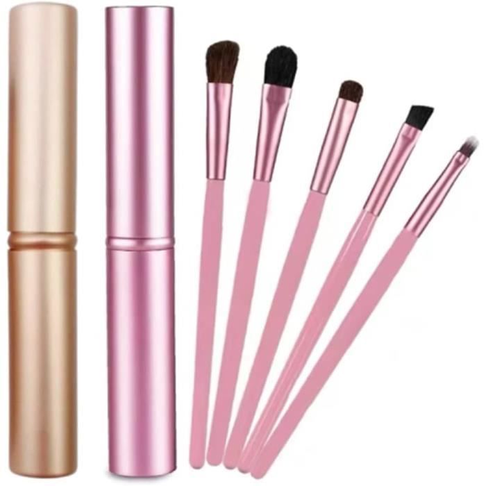 Lot De 2 Pinceaux De Maquillage Pour Eyeliner, Sourcils, Fard À ...