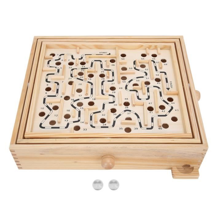 Jeu de labyrinthe en bois - COCOSITY - Améliore la coordination - Jouet ...