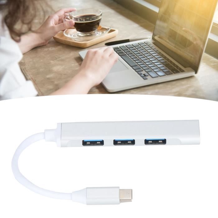 SAL HUB de type C vers USB HUB USB C 4 Ports Type C vers USB 2.0/3.0 ...