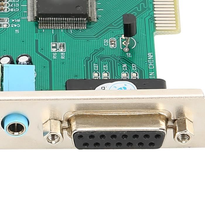 Carte son pour ordinateur de bureau Carte son, 120dB PCI Plug and Play ...