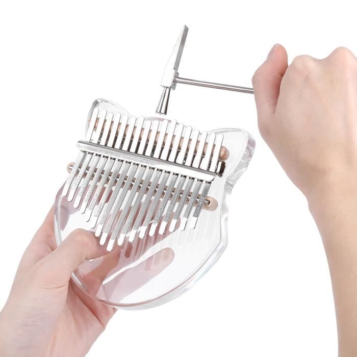 Fdit Kalimba transparent Kalimba Kit Piano à Pouce Forme de Renard en ...