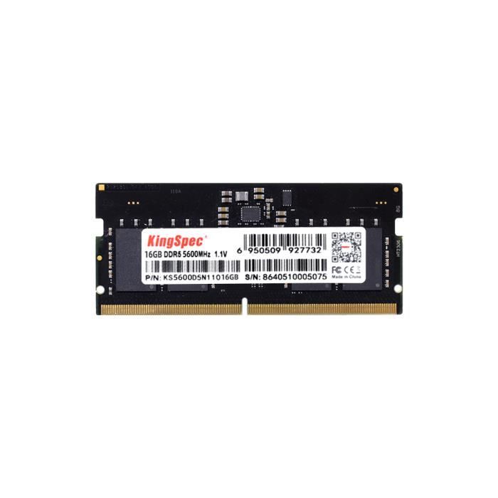 Mémoire RAM - KINGSPEC - DDR5 - 16 GO SODIMM - 5600 MHz - 1,1V ...