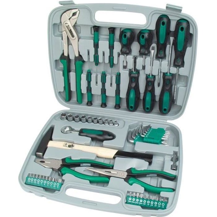 Coffret à outils M29057 - MANNESMANN - 57 pièces - Acier chrome ...