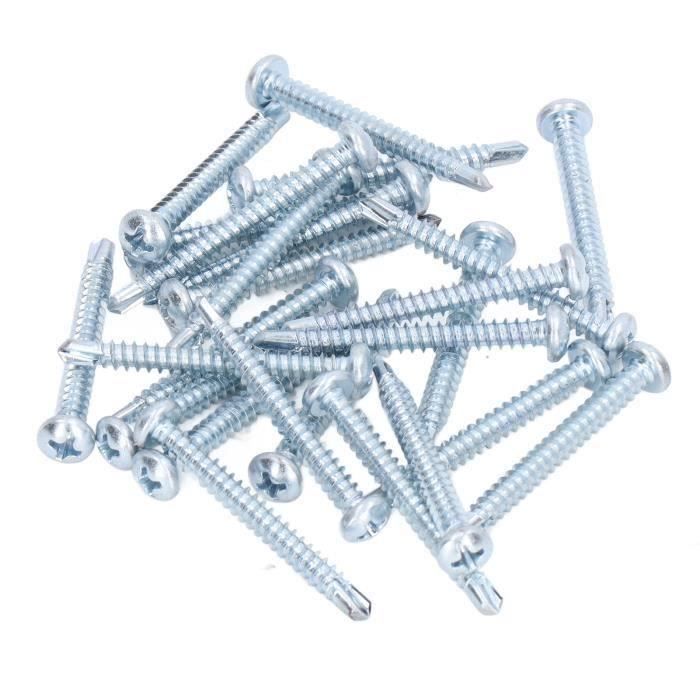 Trust- 2 x 38 mm Vis auto perceuse 4 Vis Autoperceuse 42x38mm outillage ...