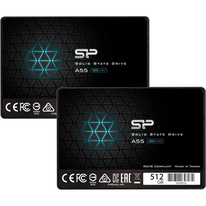 Silicon Power 2-Pack 512Gb Ssd 3D Nand A55 Slc Cache Performance Boost ...