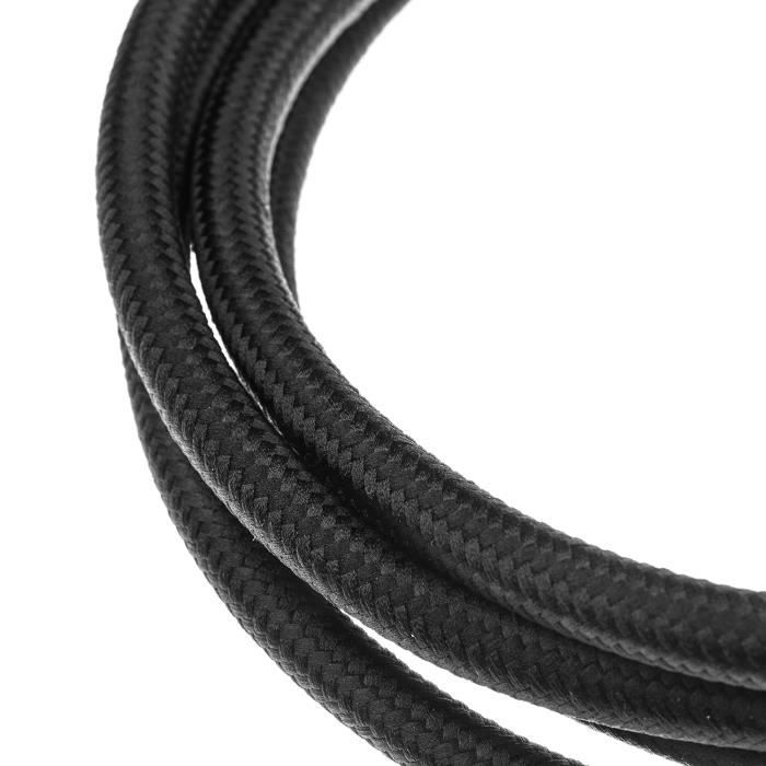 Câble électrique - SANAG - A555 - Noir - 3 mètres - Rond - Soie ...
