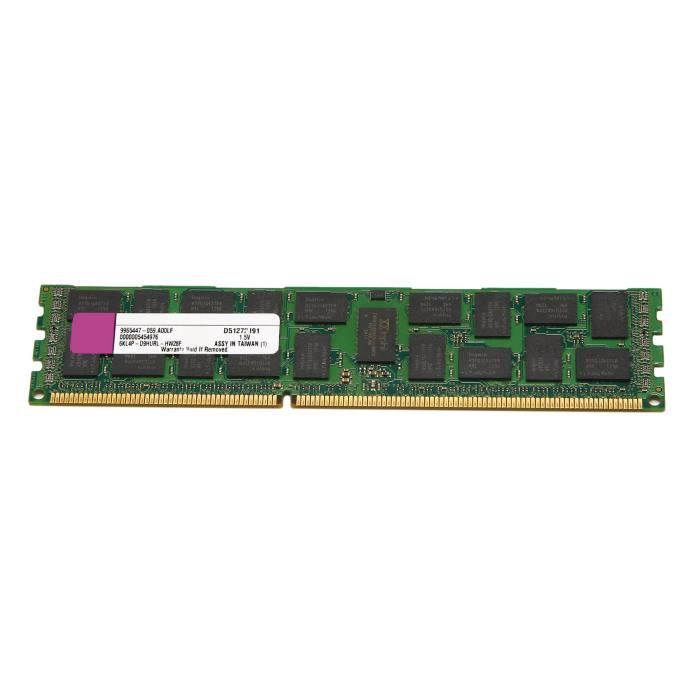4 Go de MéMoire RAM DDR3 REG 1333MHz PC3-10600 1.5V DIMM 240 Broches ...