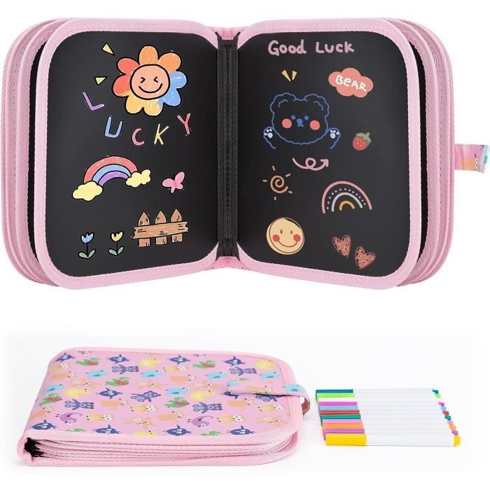 Tarnel Bloc de Dessin effaçable, Enfant Doodle Planches Dessin Livre ...