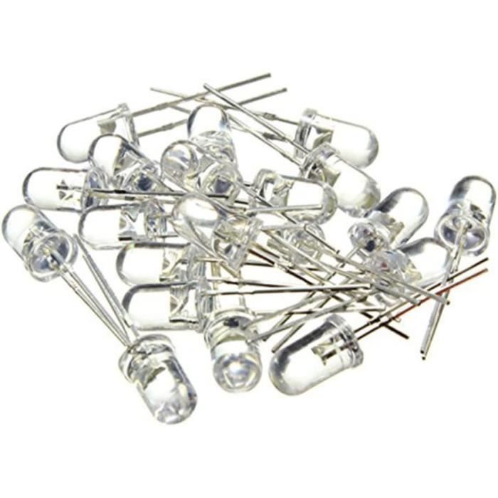 100 Pièces 5 5Mm Diode Diode Électroluminescente Multicolore Mitting ...