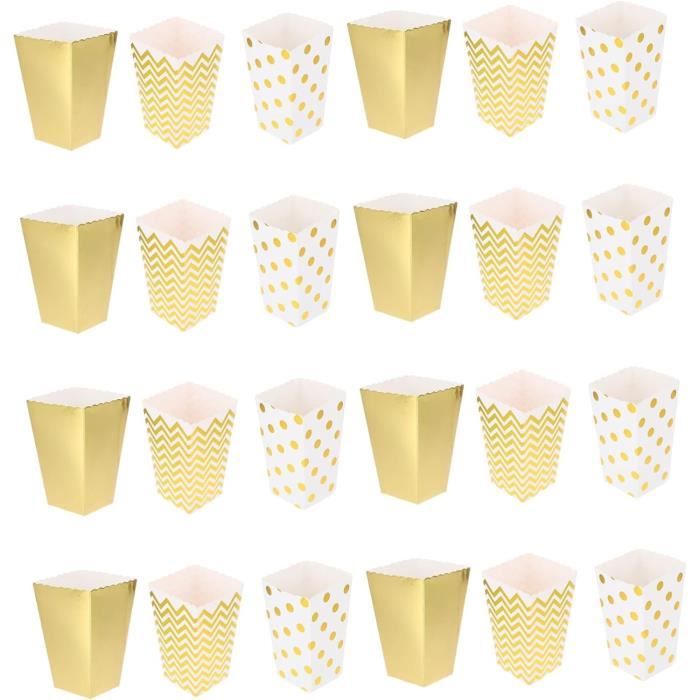 36 Pièces Boîtes De Pop-Corn Boîte De Pop-Corn Pop-Corn Sac En Papier ...
