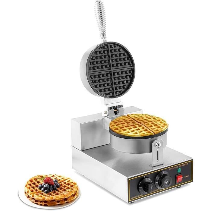 Gaufrier Électrique, 1400W Machine À Gaufres Antiadhésive Commerciale ...