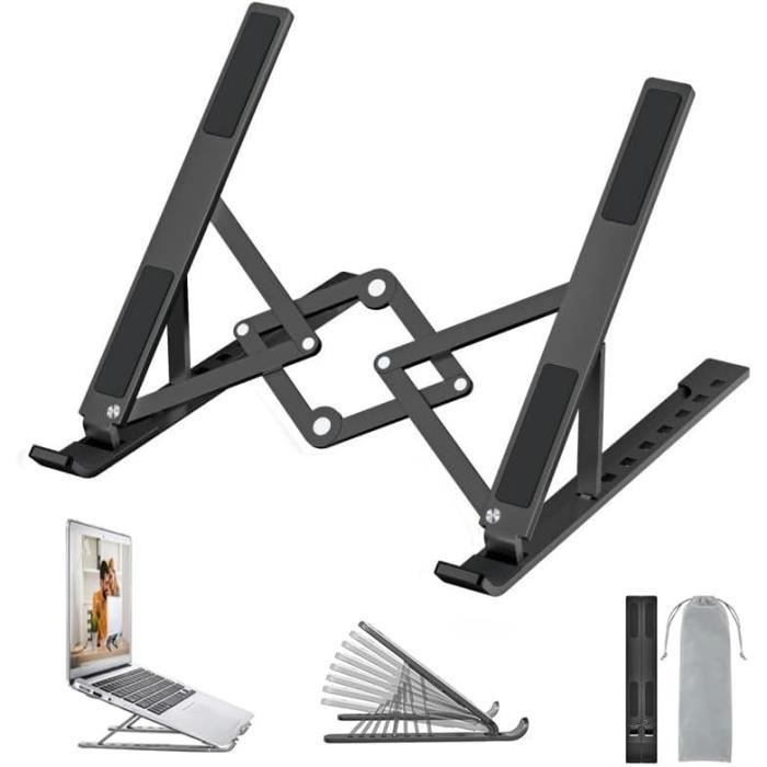 Support Ordinateur Portable, Support Pc Portable Ventilé En Aluminium ...