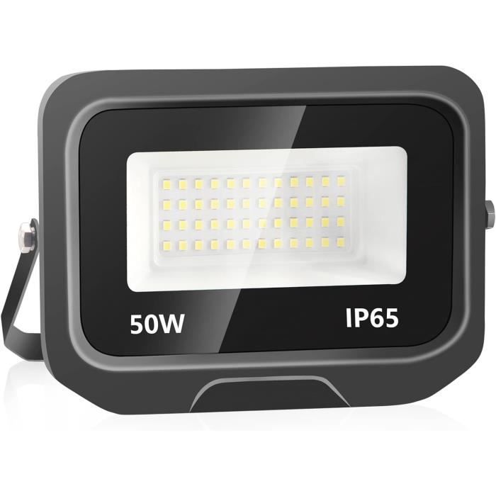 50W Projecteur Led Extérieur, Super Lumineux 5000Lm Ultra Mince Spot ...