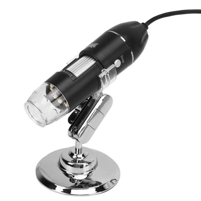 YUM microscope USB Microscope Numérique Portatif Grossissement 1600X ...